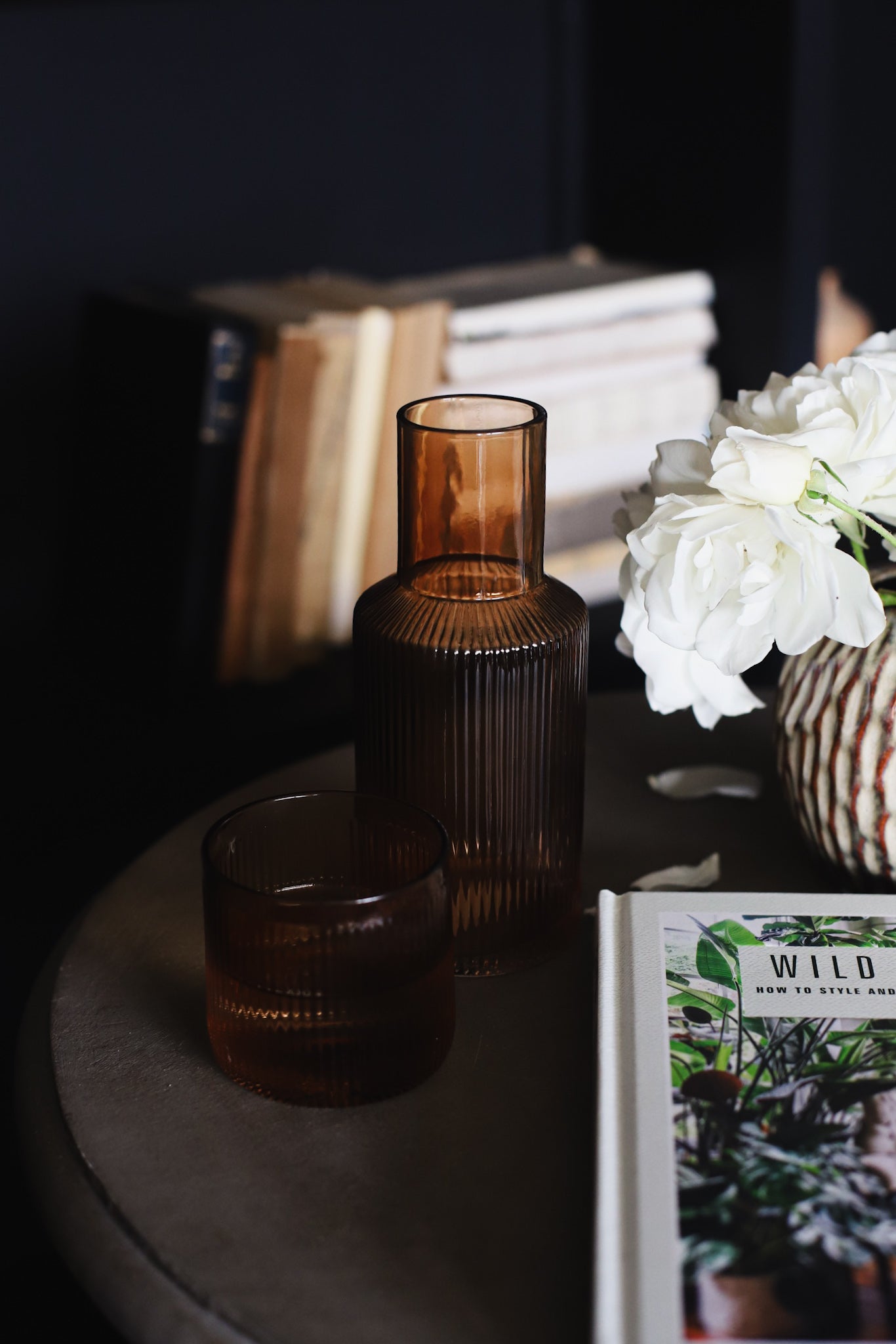 Mya Rib Carafe/Glass Set