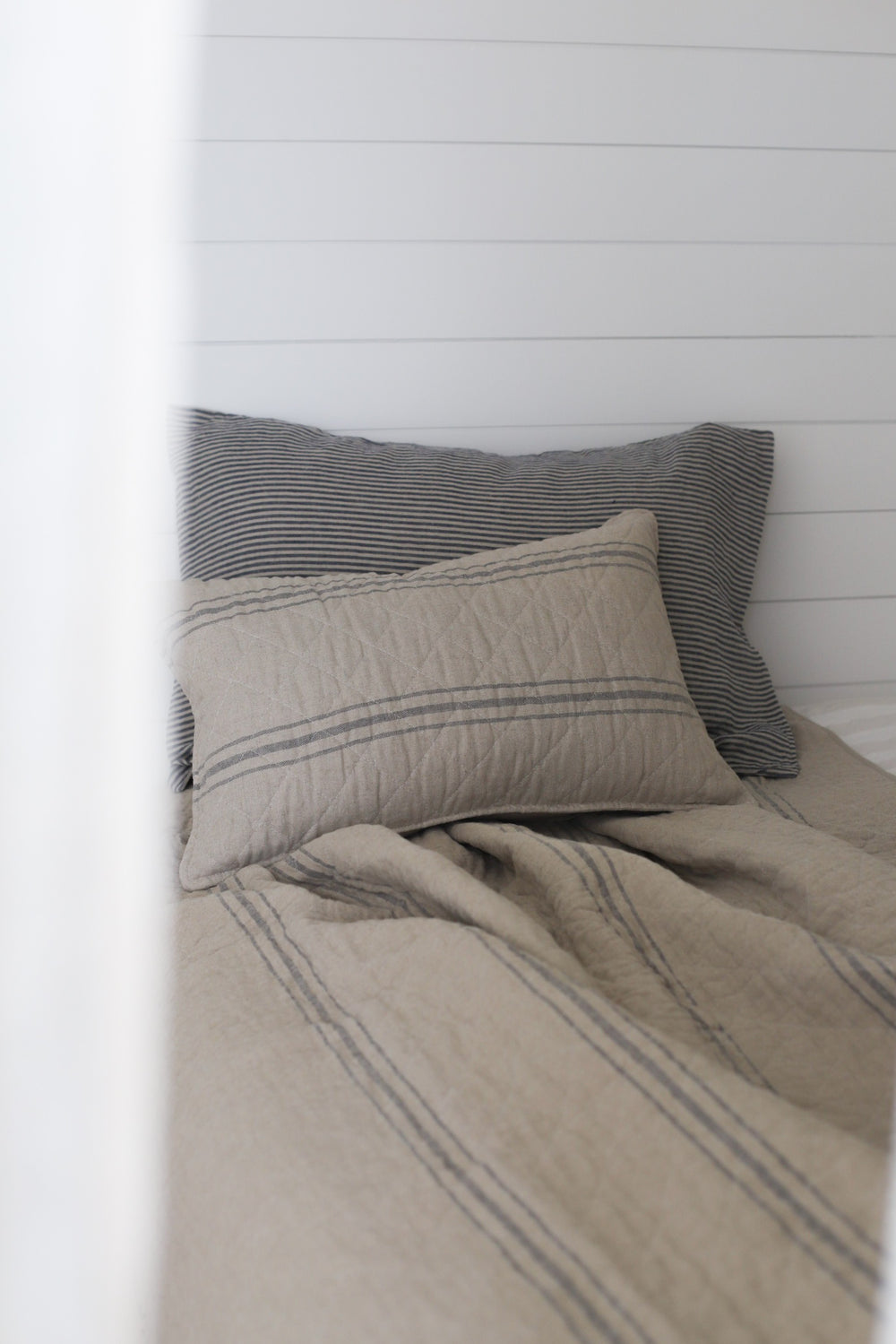 French stripe coverlet