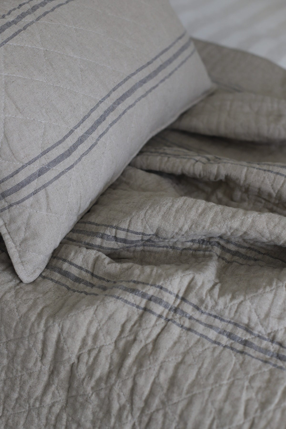 French stripe coverlet